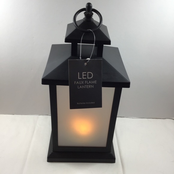 Lifetime Brands, Inc. | Accents | Led Faux Flame Home Lantern With Frosted Panes Nwt | Poshmark